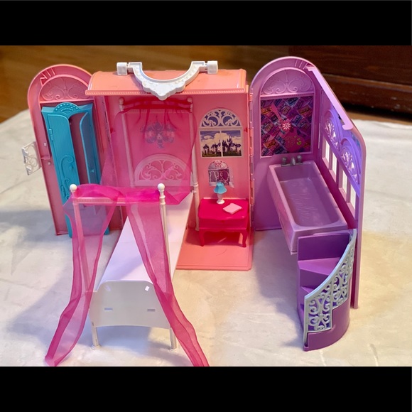 Mattel | Toys | Barbie Fold Up Travel House | Poshmark